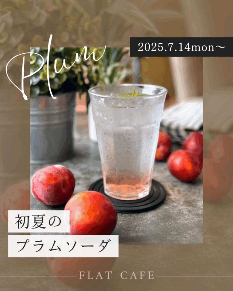 初夏のプラムソーダ – FLAT CAFE